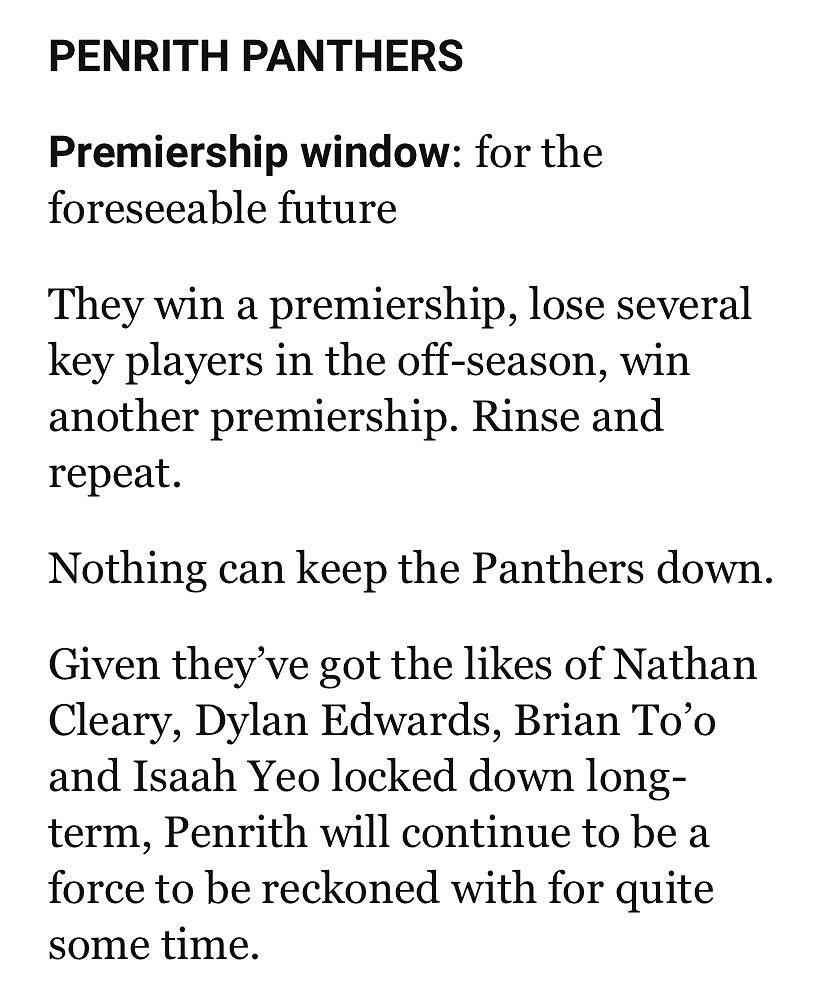 NRL Telstra Premiership 2025 Draw - Penrith Panthers NRL - Panther Pride